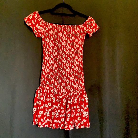 Zara | Dresses | Zara White And Rust Dress | Poshmark